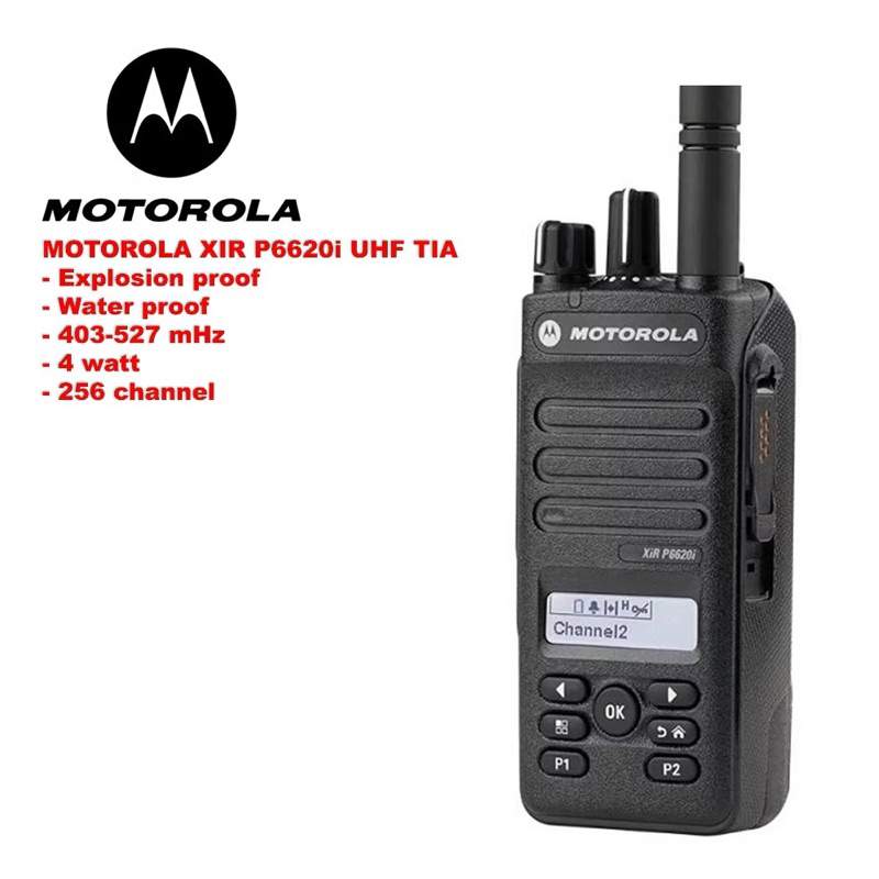 MOTOROLA XIR P6620i UHF TIA Explosion Proof (TIA) UHF OIL AND GAS SPEC ...