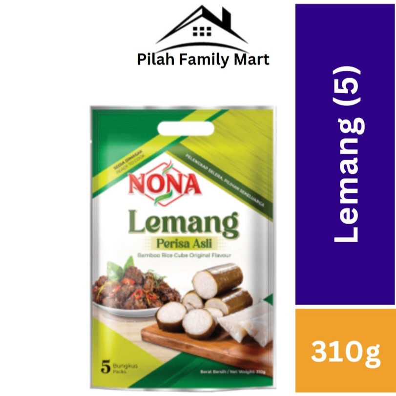 Lemang NONA Perisa Asli Bamboo Rice Cube Original Flavour 310g 5 x 62g | Shopee Malaysia