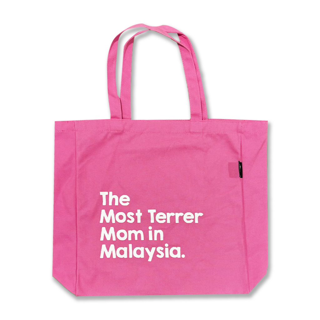 APOM Tote Bag - The Most Terrer Mom (Pink) | Shopee Malaysia