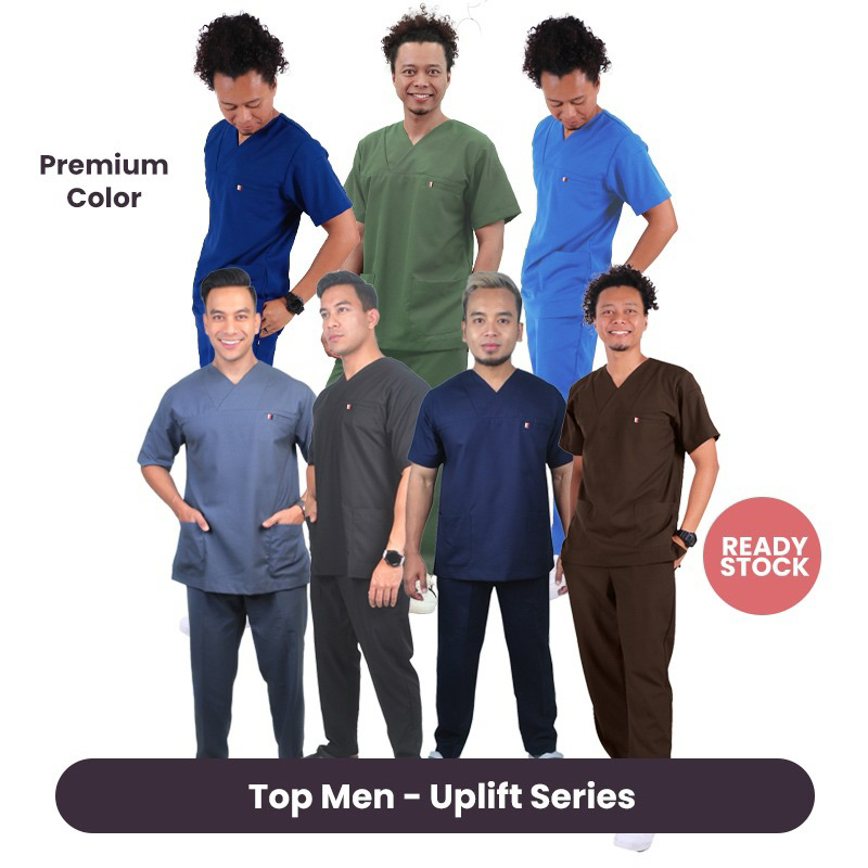 MEN'S SCRUB TOP - READY STOCK - PREMIUM COLOR UPLIFT SERIES | MEDICAL ...