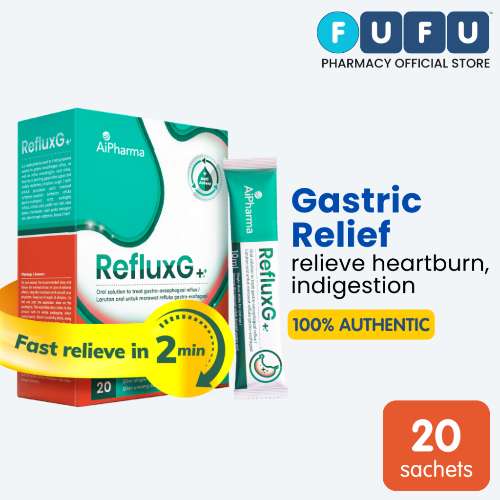 AiPharma RefluxG Multi Action Sachet 10ml x 20s Oral Solution for ...