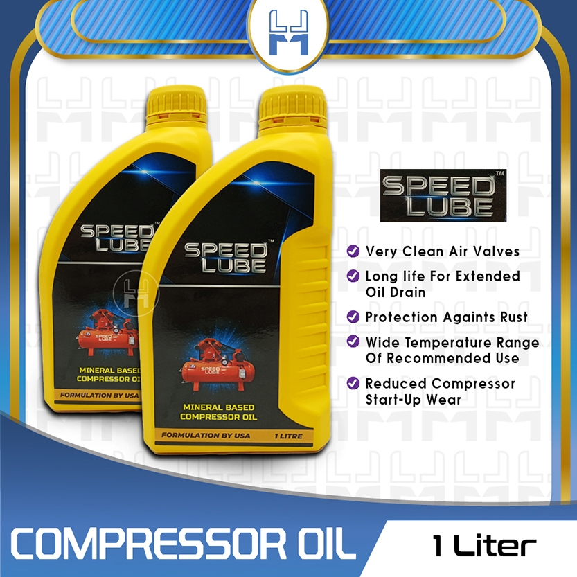 SPEED LUBE MINERAL BASED COMPRESSOR OIL (1 LITRE) | Shopee Malaysia