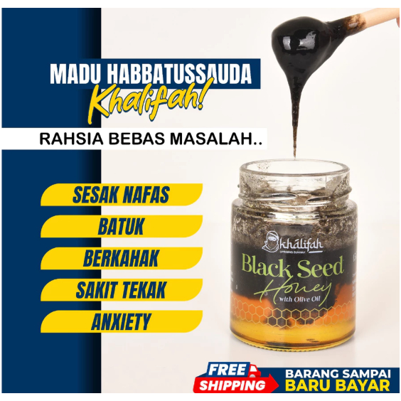 100% ORIGINAL Madu Habbatussauda Khalifah | Shopee Malaysia