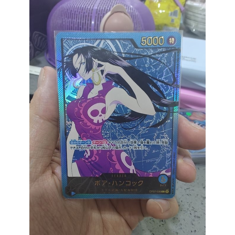 Bandai One Piece OPTCG Special Parallel SP OP07-038 Gold Leader Boa Hancock | Shopee Malaysia