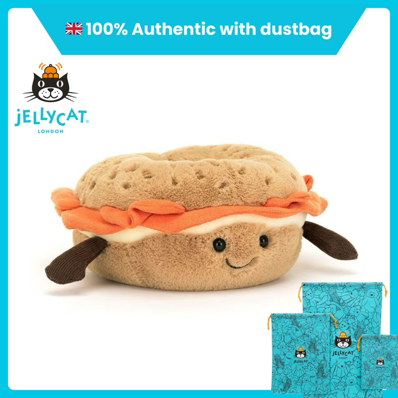 [Jellycat] 100% Original Amuseables Bagel | Shopee Malaysia