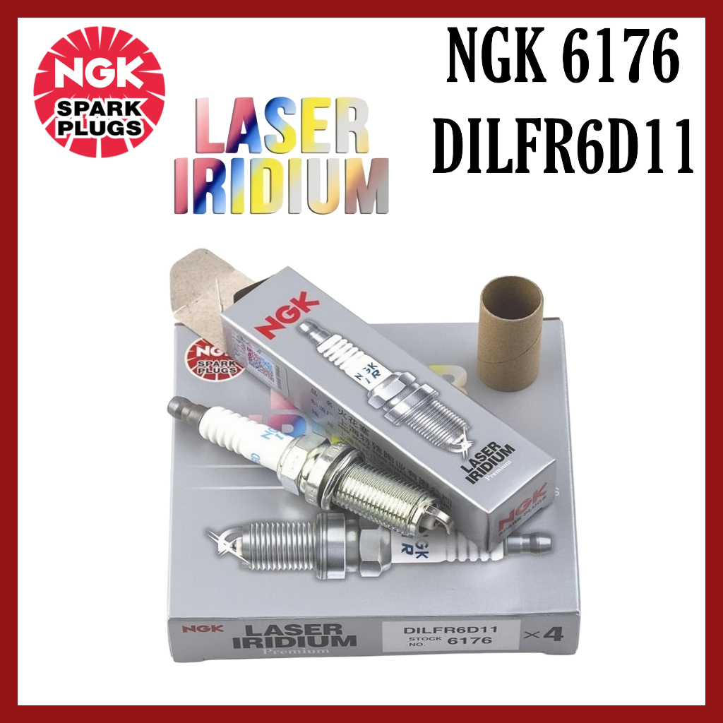 NGK DILFR6D11 (6176) Iridium Spark Plug for TOYOTA CAMRY/ INNOVA /MARK ...