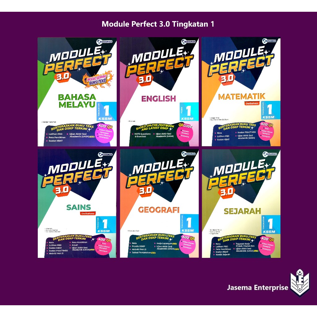 Module Perfect 3.0 Tingkatan 1 Bahasa Melayu | English | Matematik ...