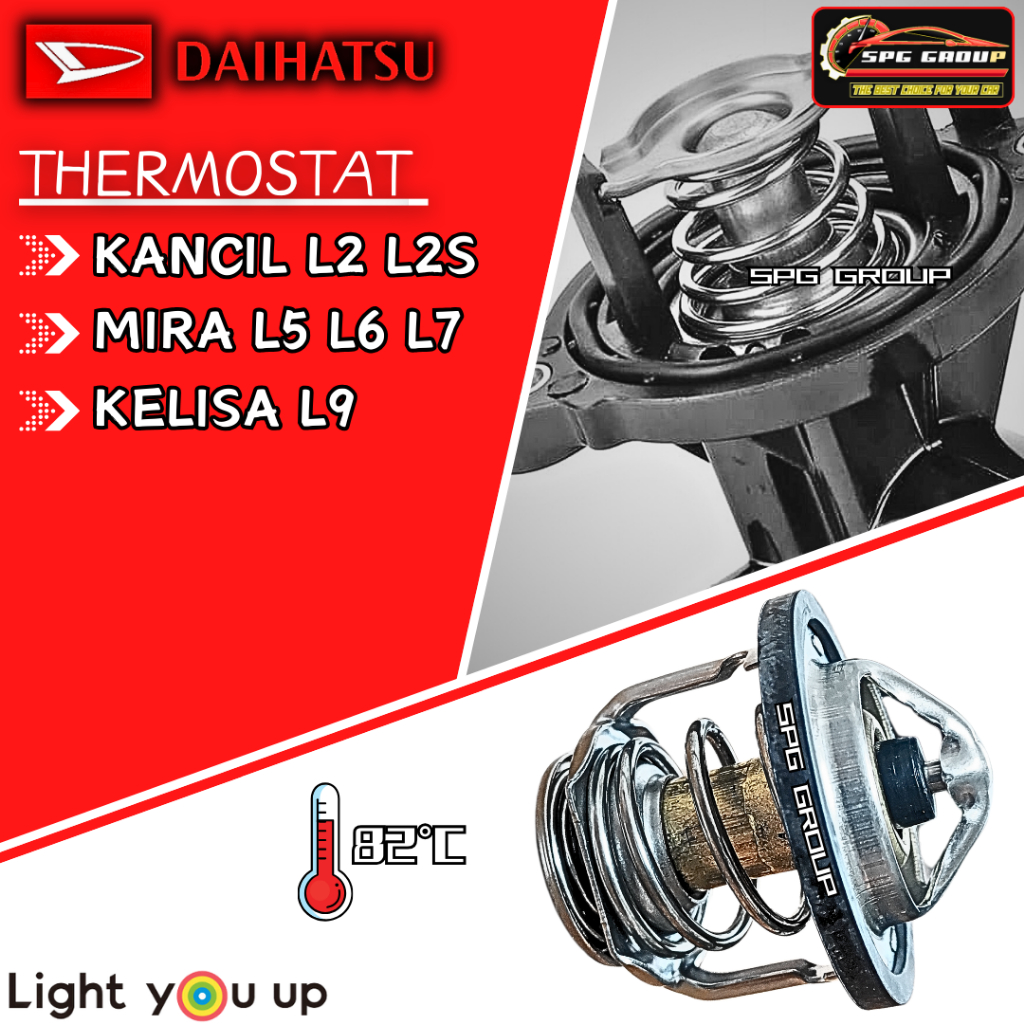 GENUINE DAIHATSU THERMOSTAT (82°C/84°C) PERODUA KANCIL L2 TURBO MIRA L5 L6 L7 L9 EFRL JBJL ...