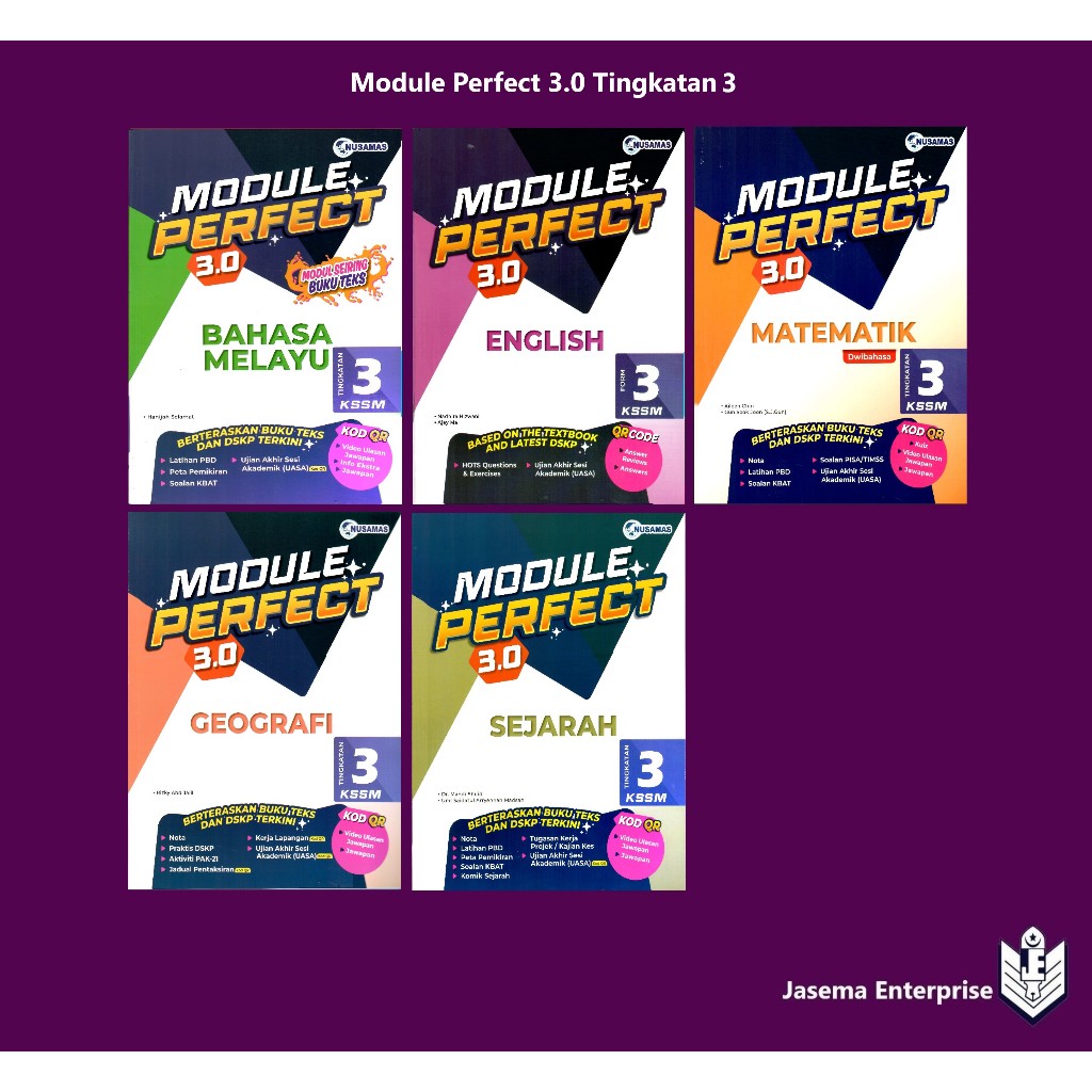 Module Perfect 3.0 Tingkatan 3 Bahasa Melayu | English | Matematik | Sains | Sejarah | Geografi ...
