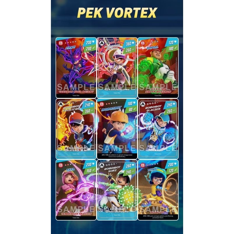 POSTER LENGKAP BOBOIBOY SUPRA (PEK VORTEX) | Shopee Malaysia
