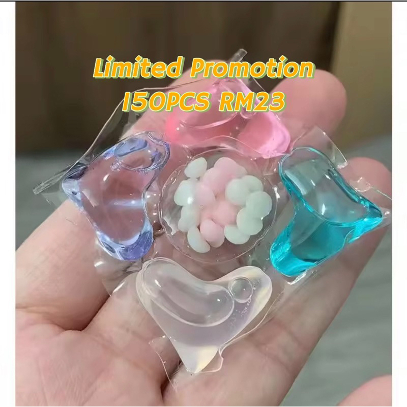 Limited promotion 150pcs 5in1 Laundry Gel Pods Beads Detergent Booster ...