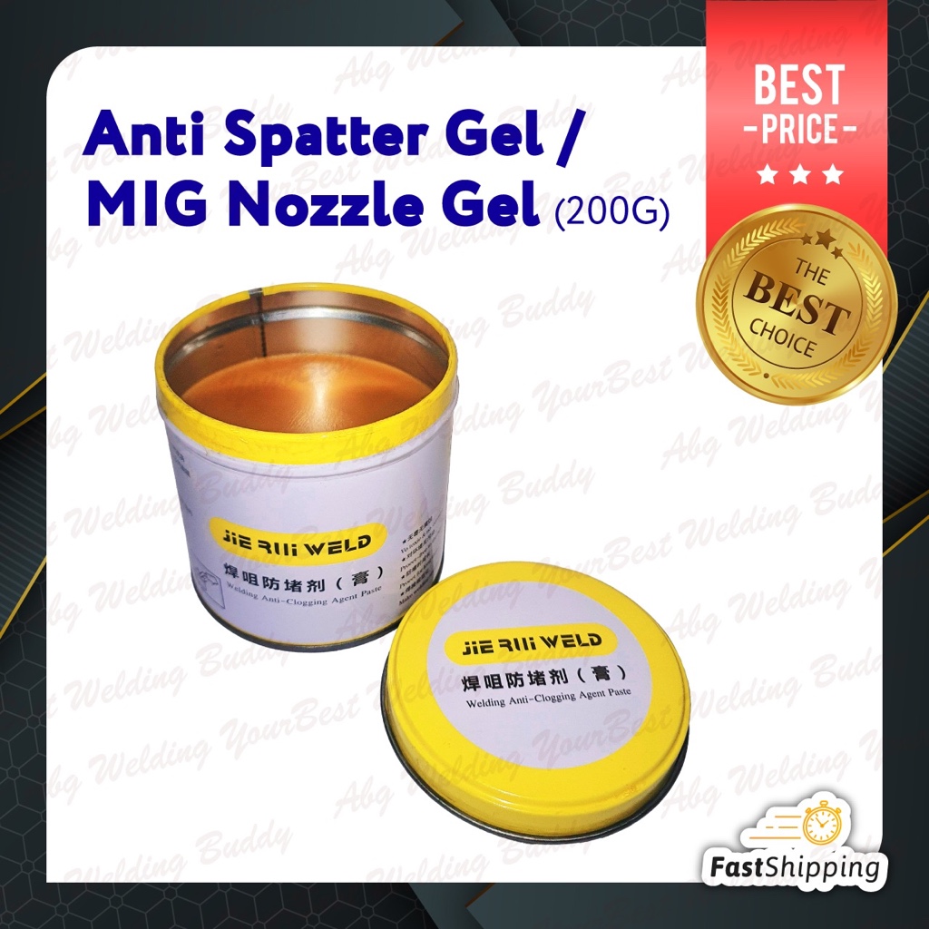 MIG NOZZLE ANTI SPATTER GEL ANTI CLOGGING PASTE 200G/TIN JIERUI WELDING ...