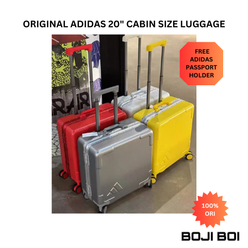 Original Adidas ABS Hard Case Light Luggage Bag Travel 20 Inch Cabin ...