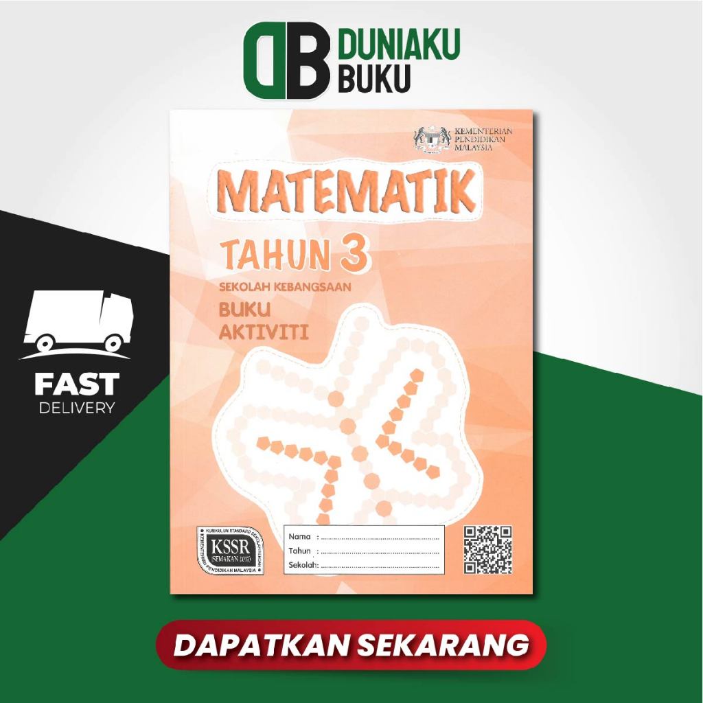 Duniaku Buku DBP BUKU AKTIVITI MATEMATIK TAHUN 3 (SK) 9789834920470 ...