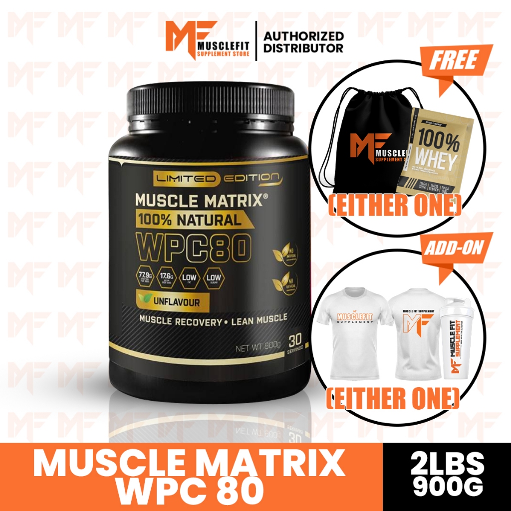 Muscle Matrix Whey Protein Concentrate WPC 80 Unflavored 900 g | Shopee ...