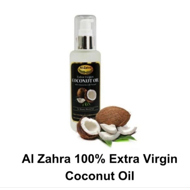 Coconut Oil 100% Extra Virgin (Al Zahra) 100ml | Shopee Malaysia