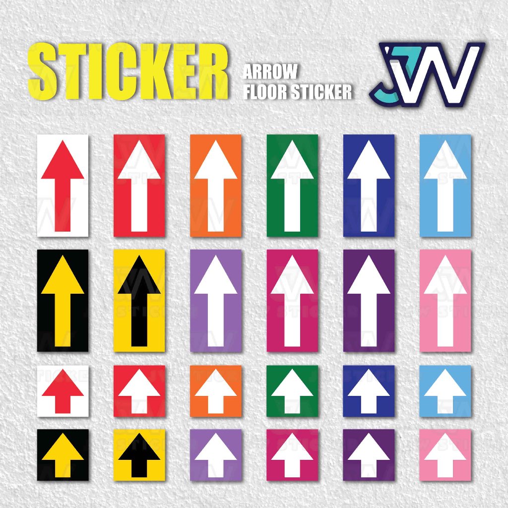 Arrow Floor Sticker | Waterproof Sticker | Direction Sticker | Arrow ...