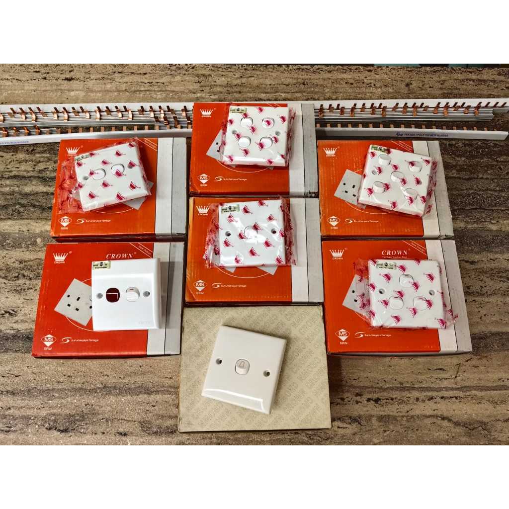 CROWN CA SERIES SWITCHES 1W/2W SIRIM | Shopee Malaysia
