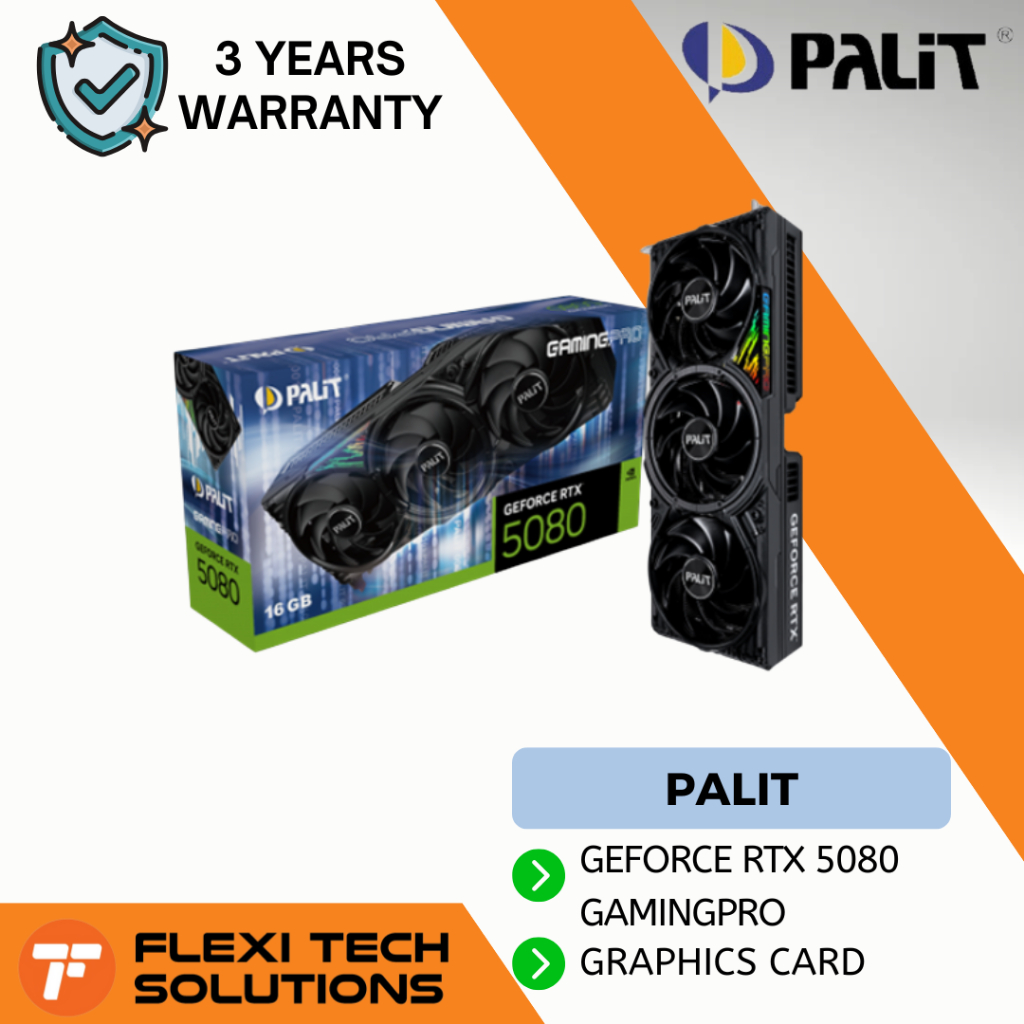 Flexi Tech PALIT GeForce RTX 5080 GamingPro Graphics Cards | Shopee ...