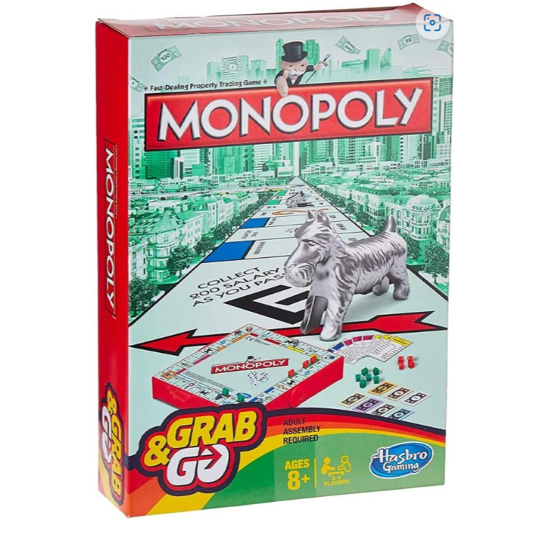 Monopoly Hasbro Gaming Grab & Go Game | Shopee Malaysia