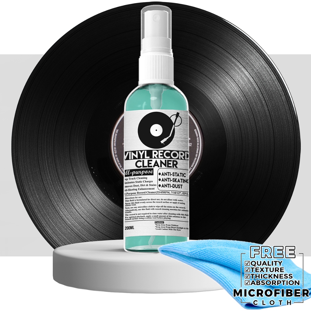 Premium Quality Vinyl Record Cleaner Pencuci Piring Hitam Stylus ...