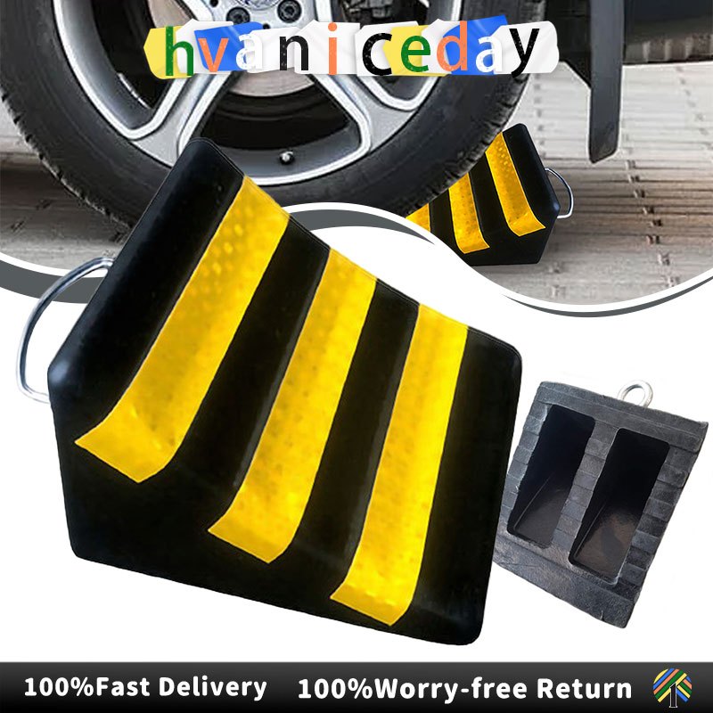 17*15cm Rubber Wheel Chock Rubber Curb Parking Rubber Stopper Wheel ...
