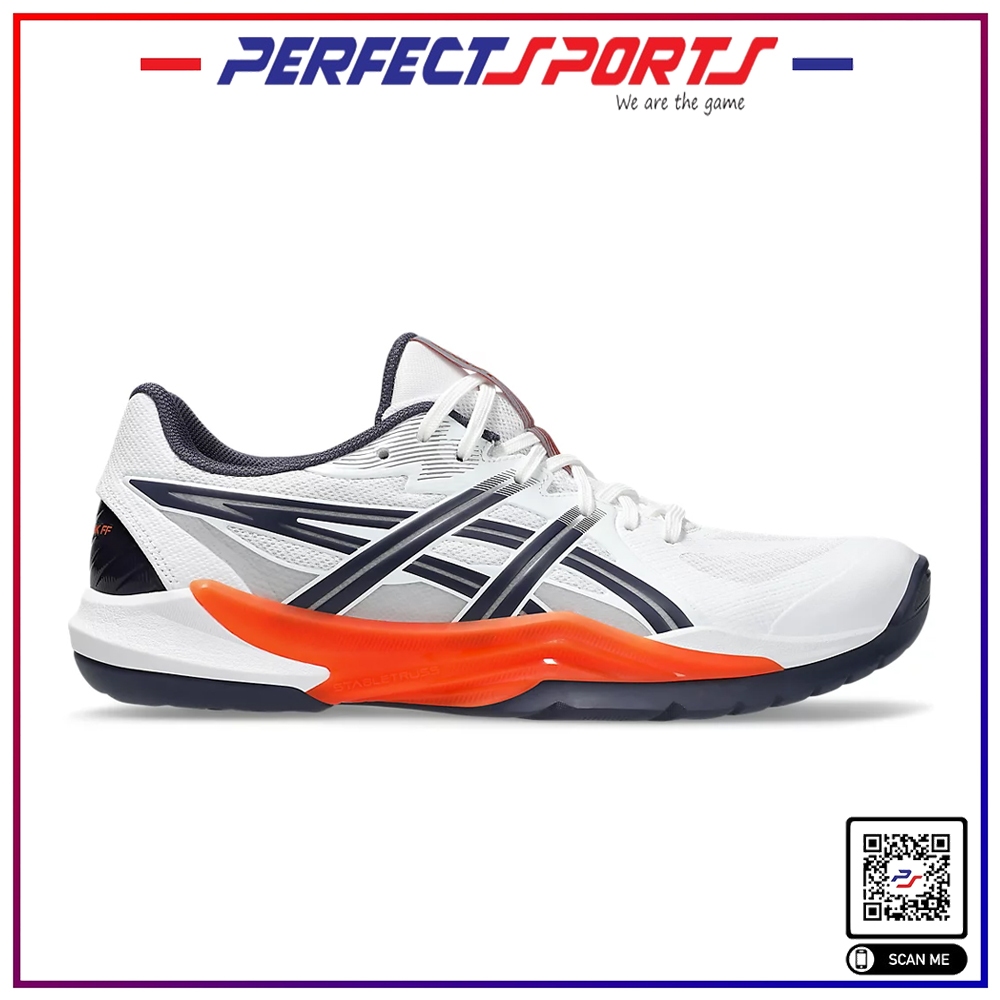 ASICS POWERBREAK FF Men's Indoor Shoes WHITE/NOVA ORANGE | Shopee Malaysia