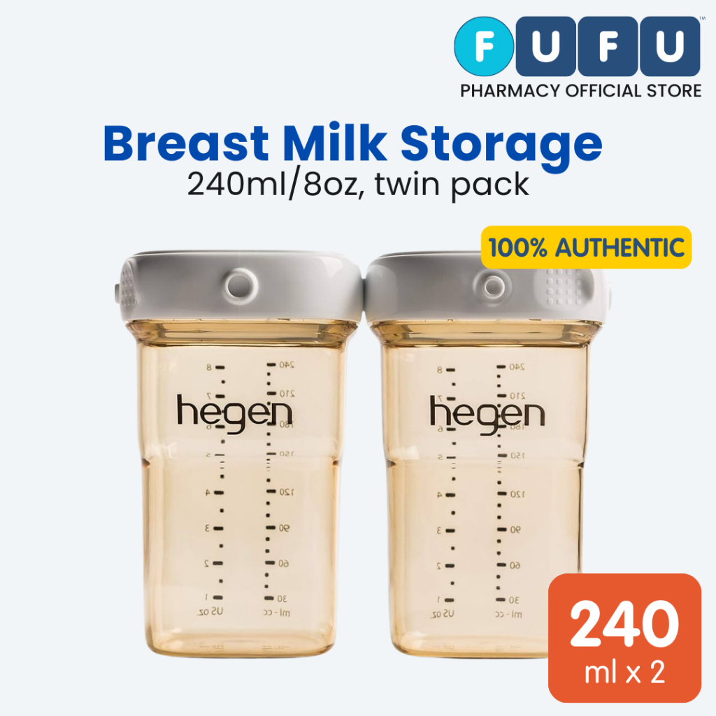 Hegen PCTO™ 240ml/8oz Breast Milk Storage PPSU (2-pack) | Shopee Malaysia