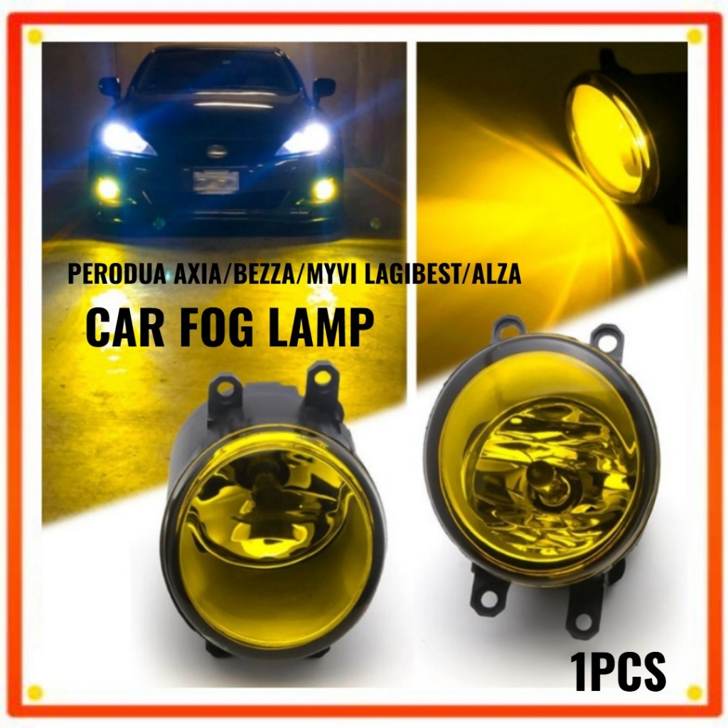 PERODUA ALZA MYVI LAGIBEST BEZZA AXIA FRONT BUMPER FOG LAMP LIGHT LAMPU DEPAN SPOTLIGHT SPOT ...