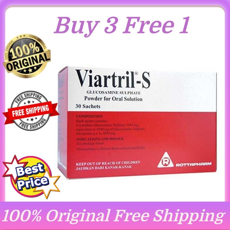 VIARTRIL-S POWDER (1500MG × 30 SACHETS) Viartril S Glucosamine Joint ...