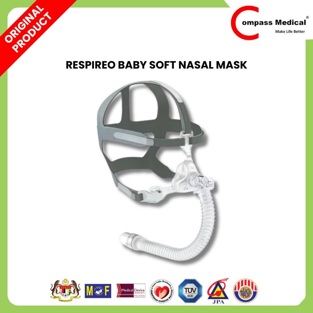 Respireo Baby Soft Nasal Mask, Vented, Size: S | Shopee Malaysia