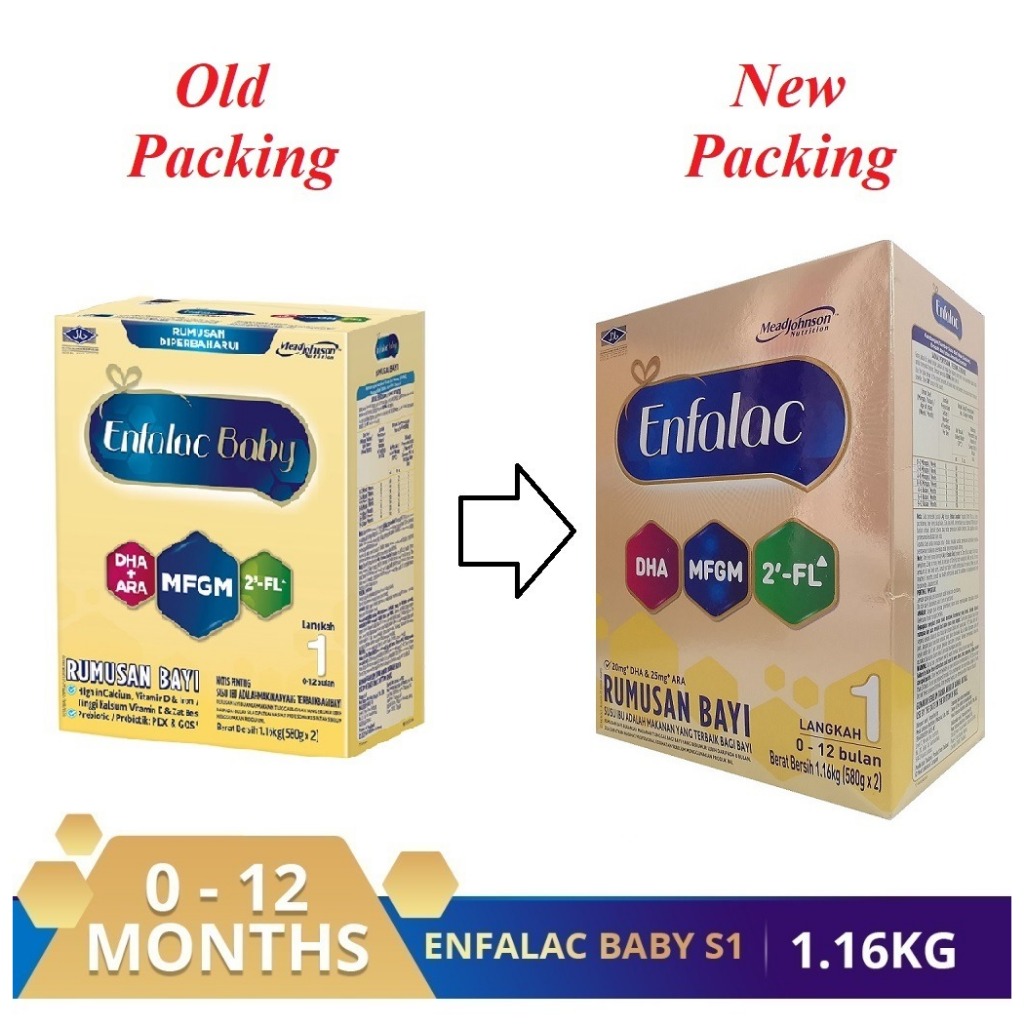 Enfalac Baby Step 1 -1.16kg/ 1.74KG (Rumusan Bayi) Exp: 01/2027 ...