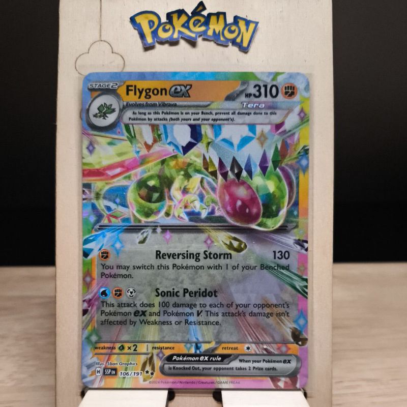 [ORI] Flygon EX SSP 106/191 Pokemon PTCG SV8 Surging Sparks UR | Shopee Malaysia