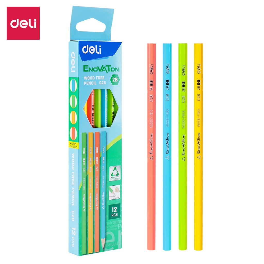 DELI ENOVATION 2B PENCIL 12'S/BOX | Shopee Malaysia
