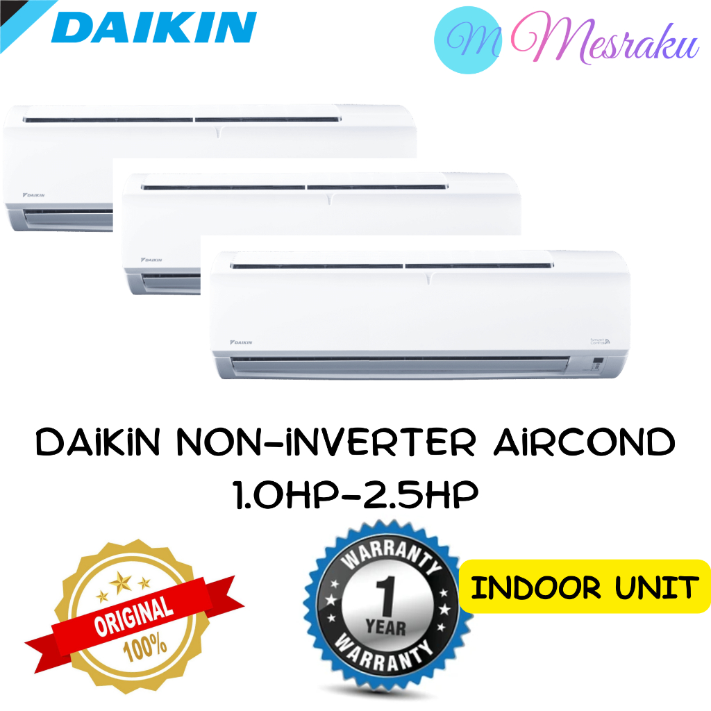 DAIKIN NON-INVERTER AIRCOND 1.0HP-2.5HP- FTV SERIES | Shopee Malaysia