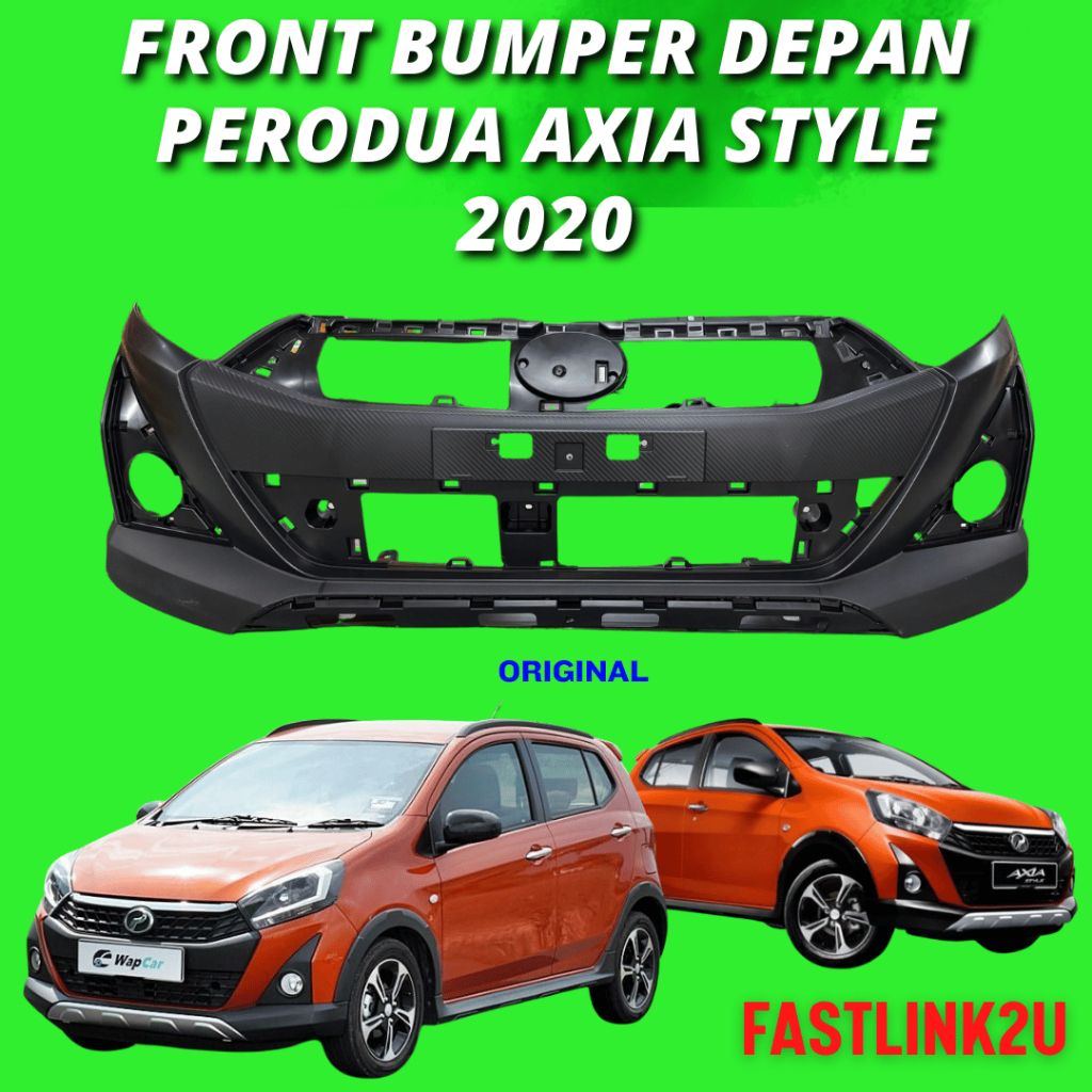 Fastlink Original Perodua Axia 2020 Style Front Bumper Depan 100% New ...