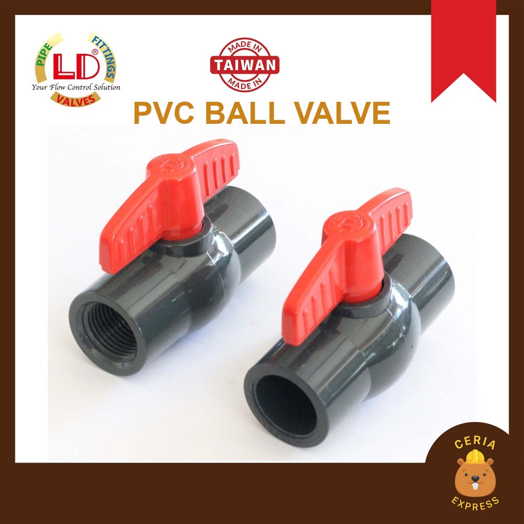 LD PVC FITTING TAIWAN LD-828 High Quality PVC Ball Valve / Stop Cock / Ball Cock - Socket ...