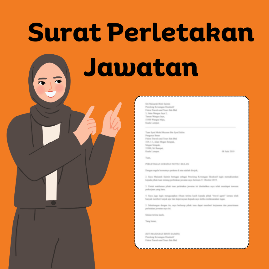Custom Servis | Surat Perletakan Jawatan | Berhenti Kerja | Shopee Malaysia
