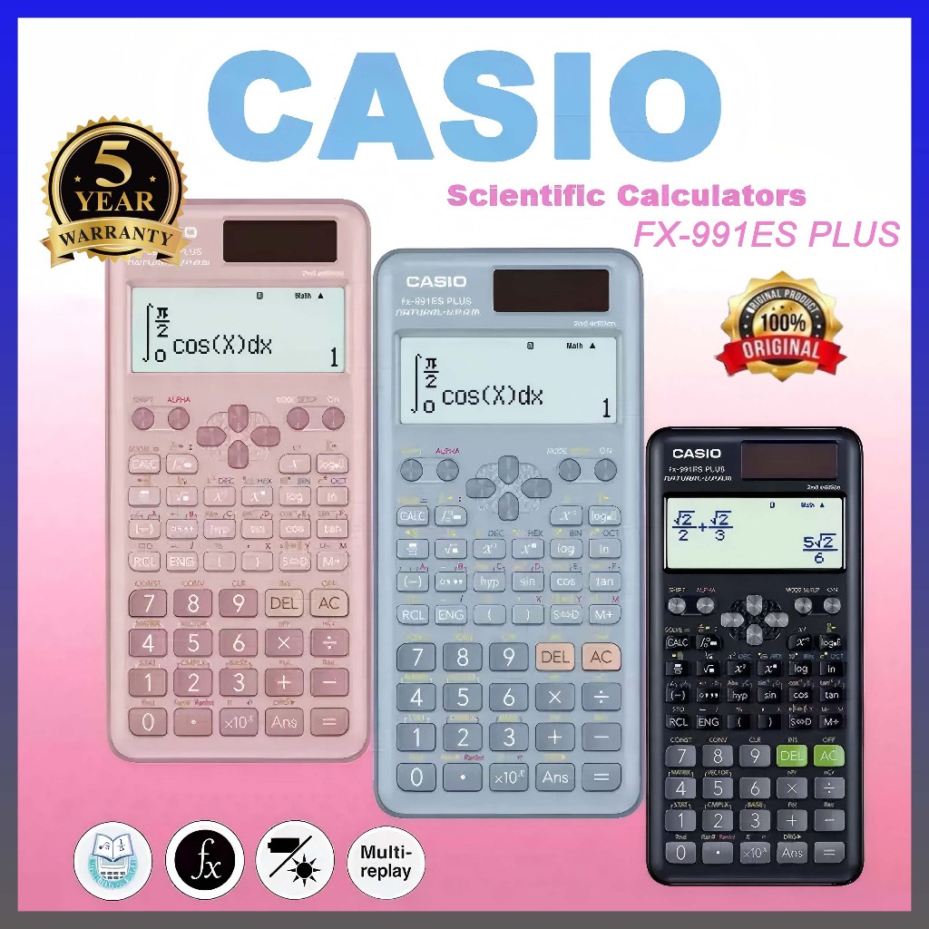 Casio Scientific Calculator FX-991ES PLUS/FX-991EX Student Examination ...