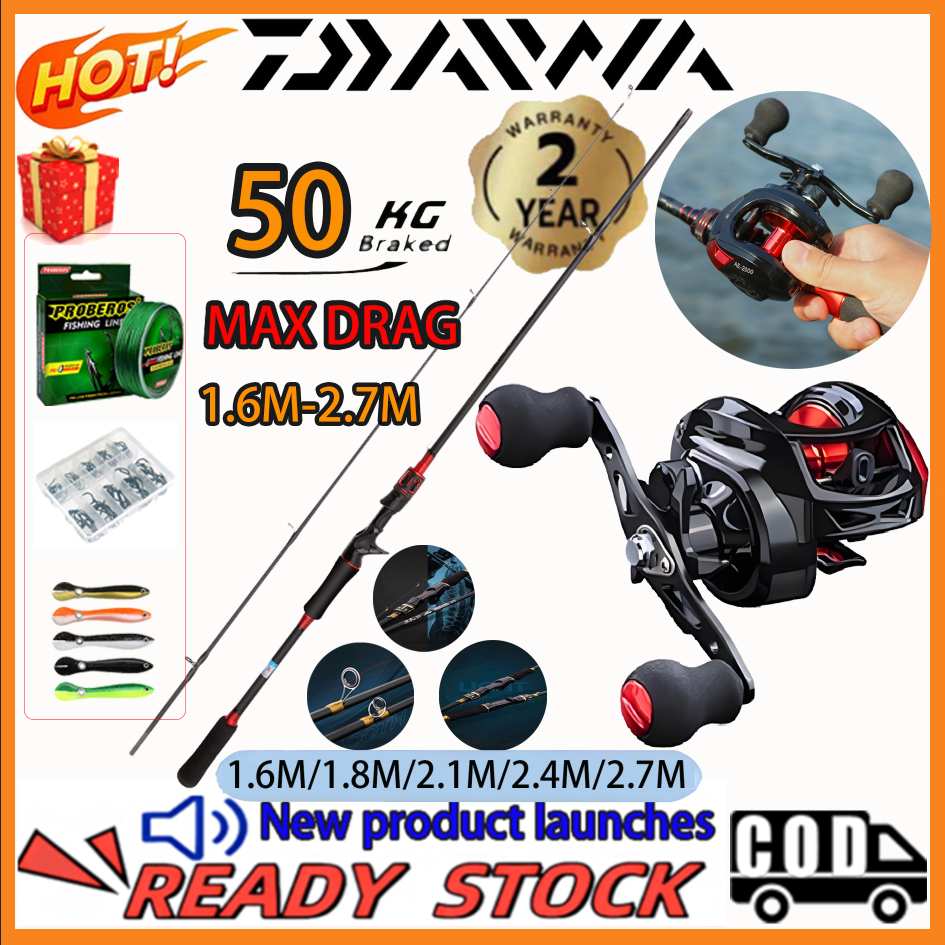 DAIWA Casting Set Reel BC Set Fishing Rod Set Rod Casting Reel Full Set ...