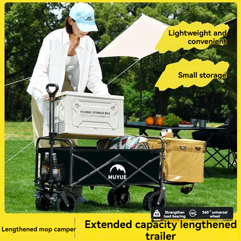 Camping cart, foldable outdoor cart, picnic cart, portable camping ...