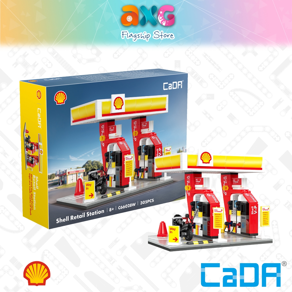 CaDA Shell Retail Station Brick Building Mechanical Master DIY Blocks ...