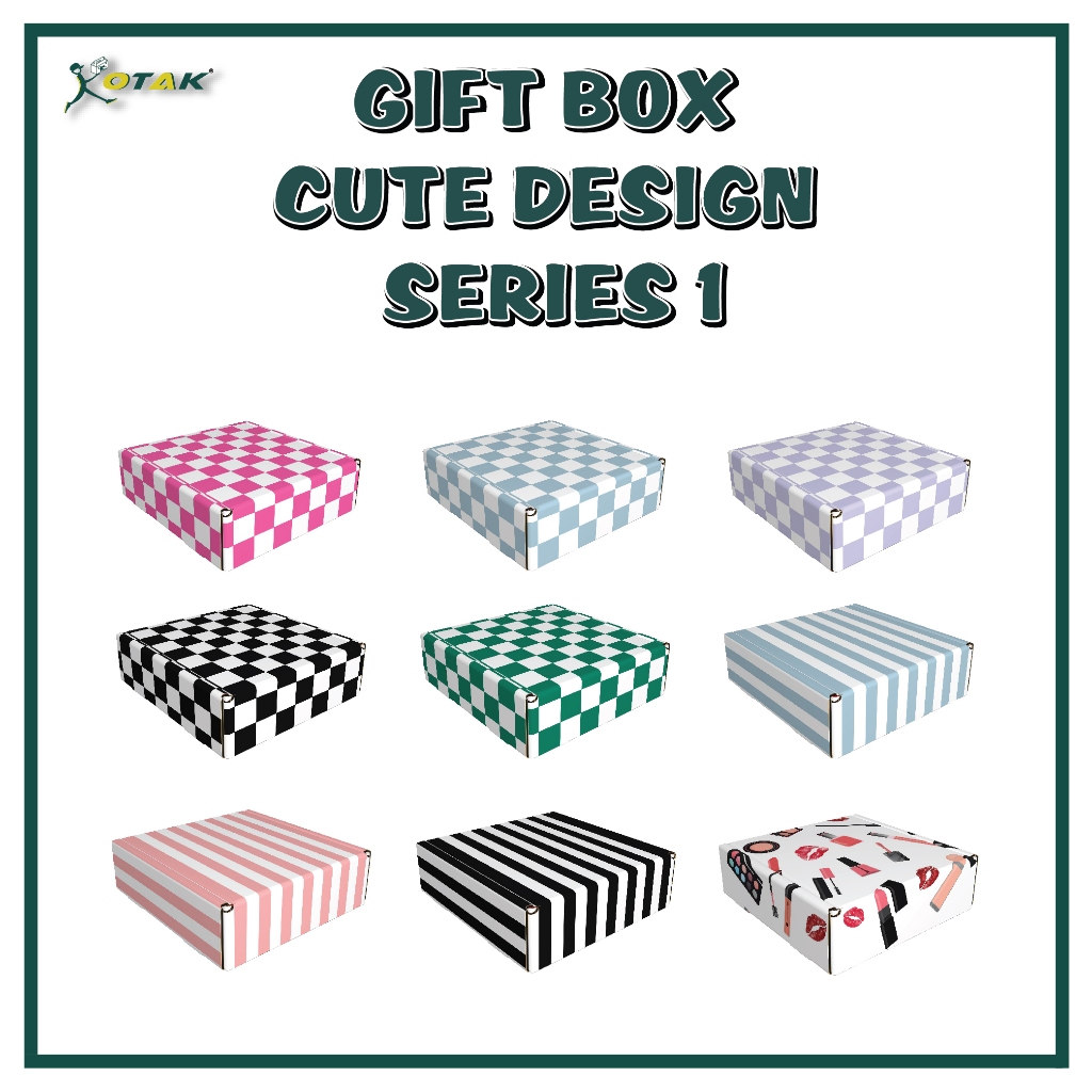10PCS Kotak Cute Design Series 1 Gift Box🤩 | Shopee Malaysia
