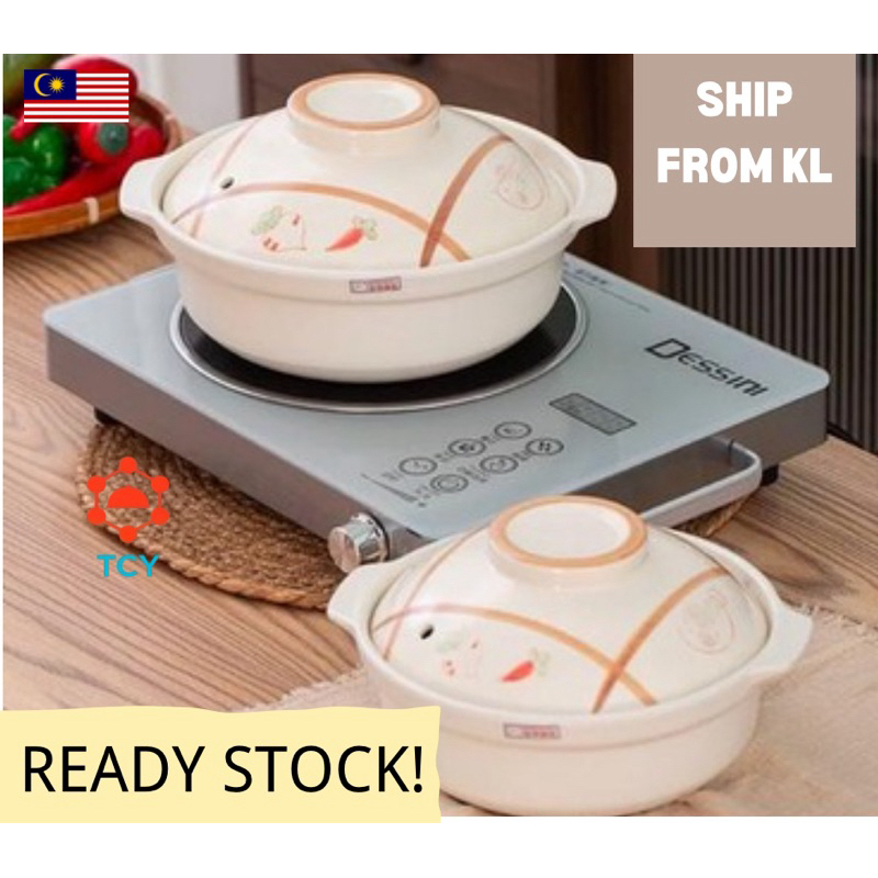 Clear Stock Promotion！TCY Ceramic Claypot Casserole Periuk Tanah Liat ...