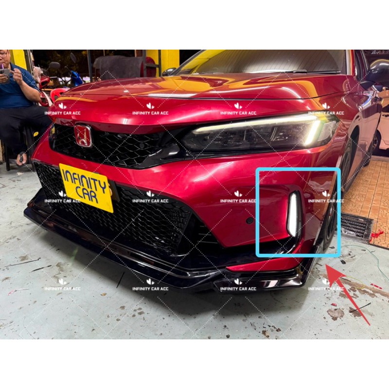 Honda Civic FE Type R Front Bumper Led Daylight DRL | Shopee Malaysia