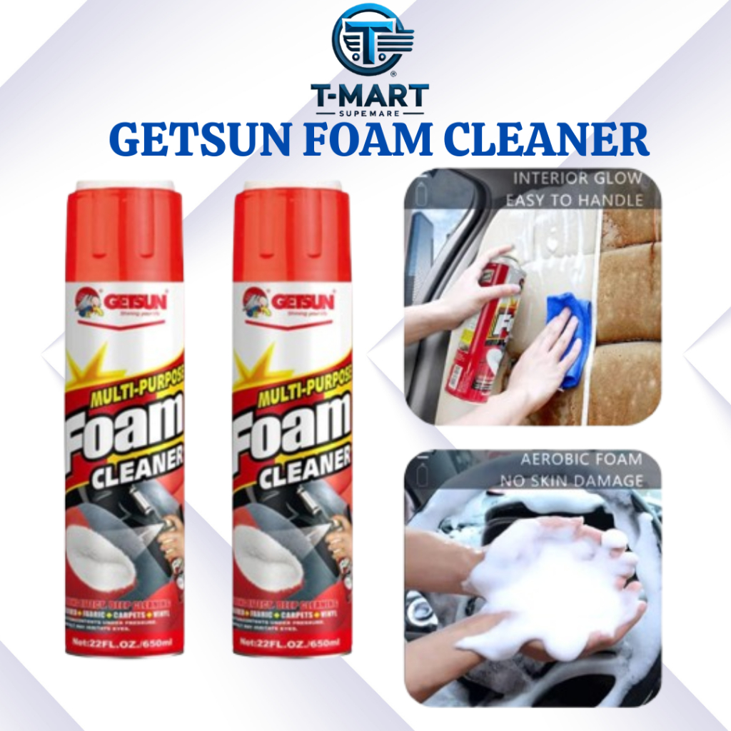 GETSUN Multi-Purpose Cleaning Foam - Smart Cleaning Solution for Car Interiors, Kitchens, and ...
