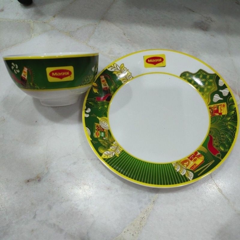 Limited Edition Maggi Bowl + maggi plate set 2025现货限量版玻璃碗碟套装 | Shopee ...