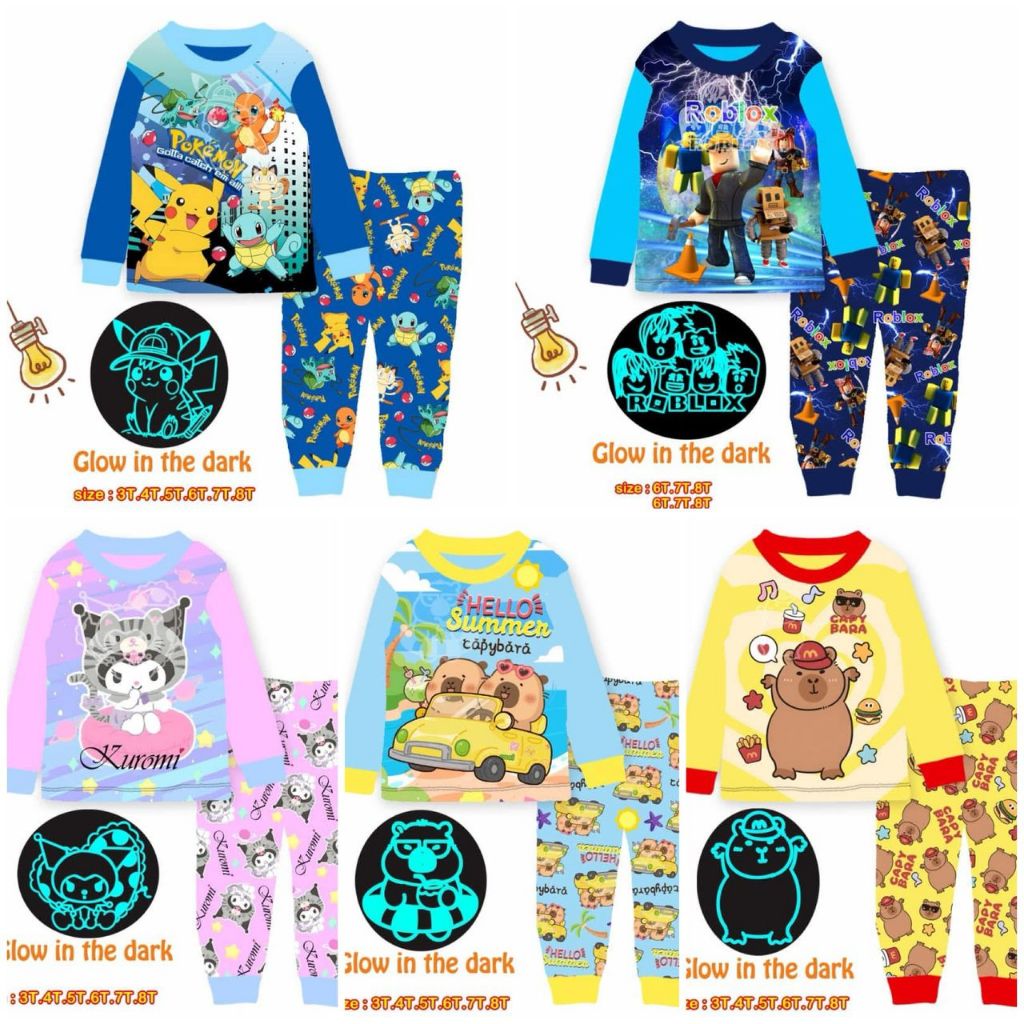CUDDLE ME SLEEPWEAR POKEMON KUROMI CAPYBARA ROBLOX | Shopee Malaysia