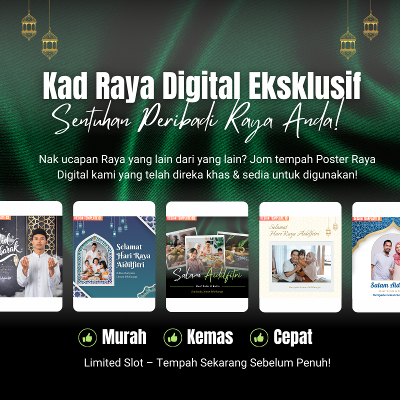 Design Poster Kad Raya Digital Eksklusif - Pilih Design, Share Gambar ...