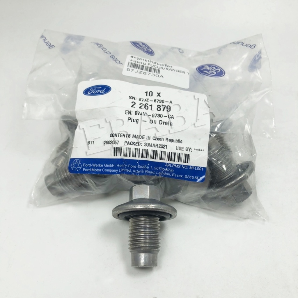 100% GENUINE (FORD) ENGINE OIL PAN NUT/ OIL DRAIN PLUG FORD RANGER T6 ...